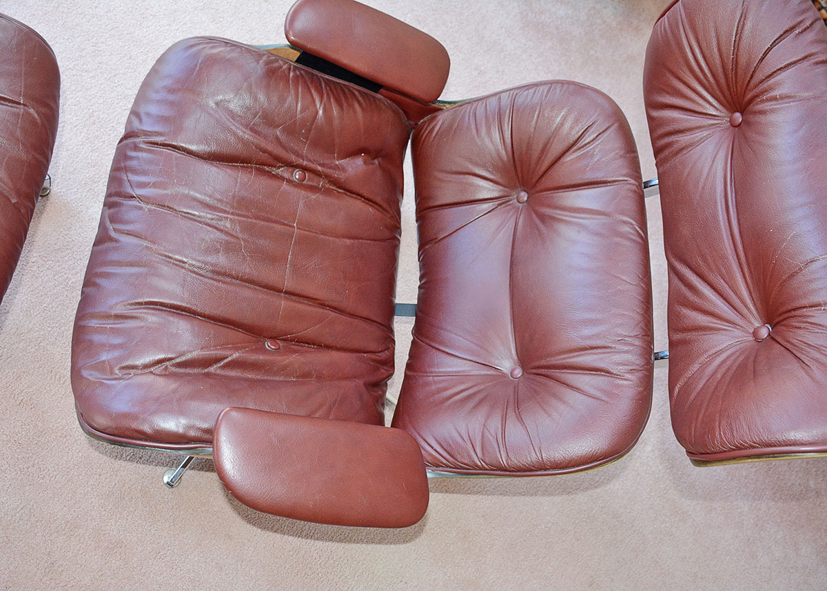 Mid-Century Modern Eames Style Lounge Chair And Ottoman By Doerner ...