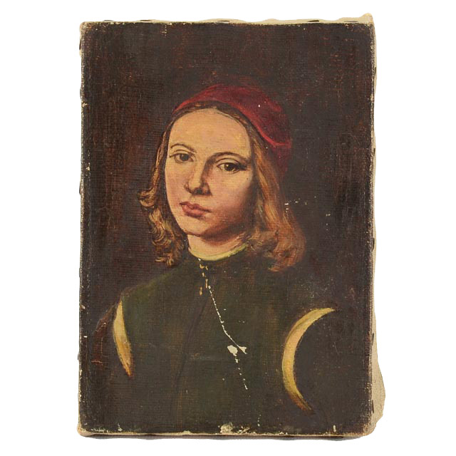 Flemish Style Oil on Canvas Portrait | EBTH