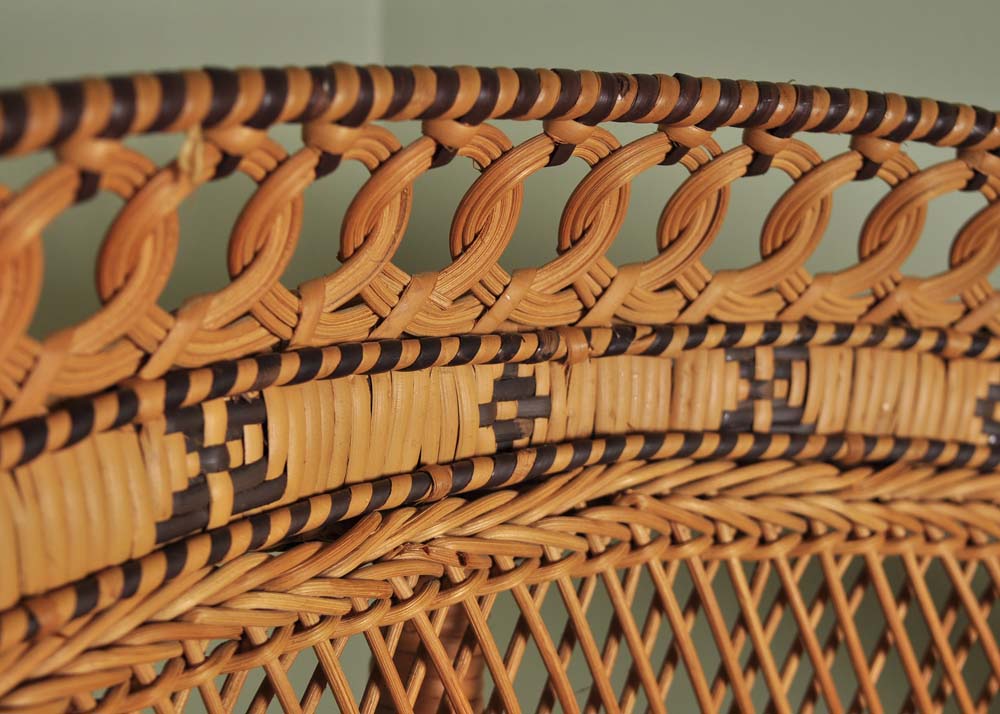 Rattan and Split Cane Peacock Chair | EBTH