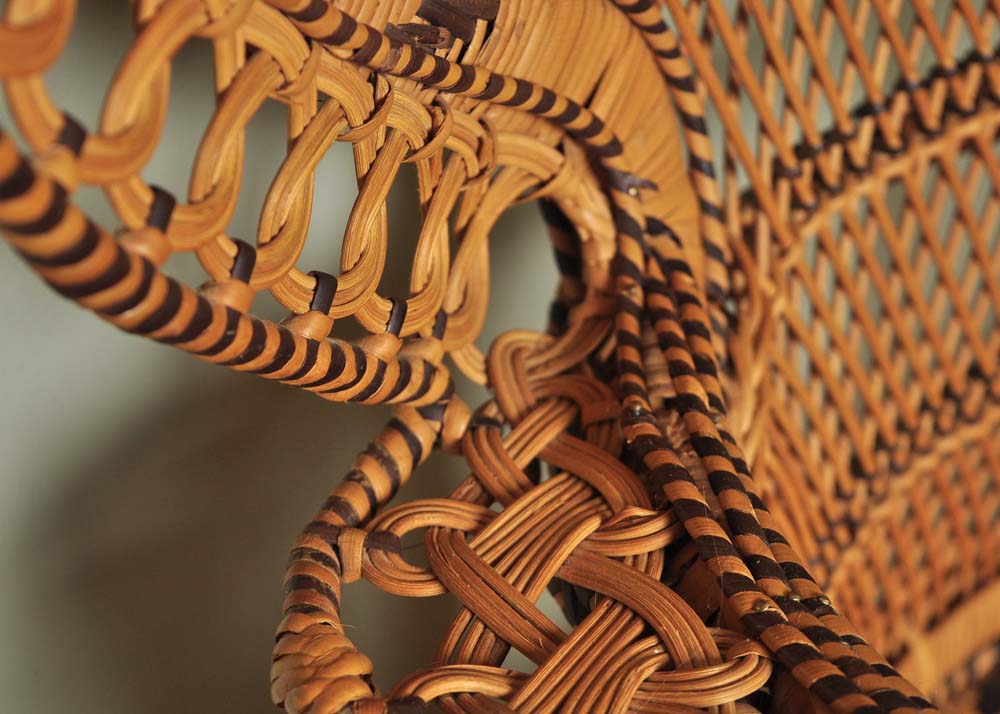 Rattan and Split Cane Peacock Chair | EBTH