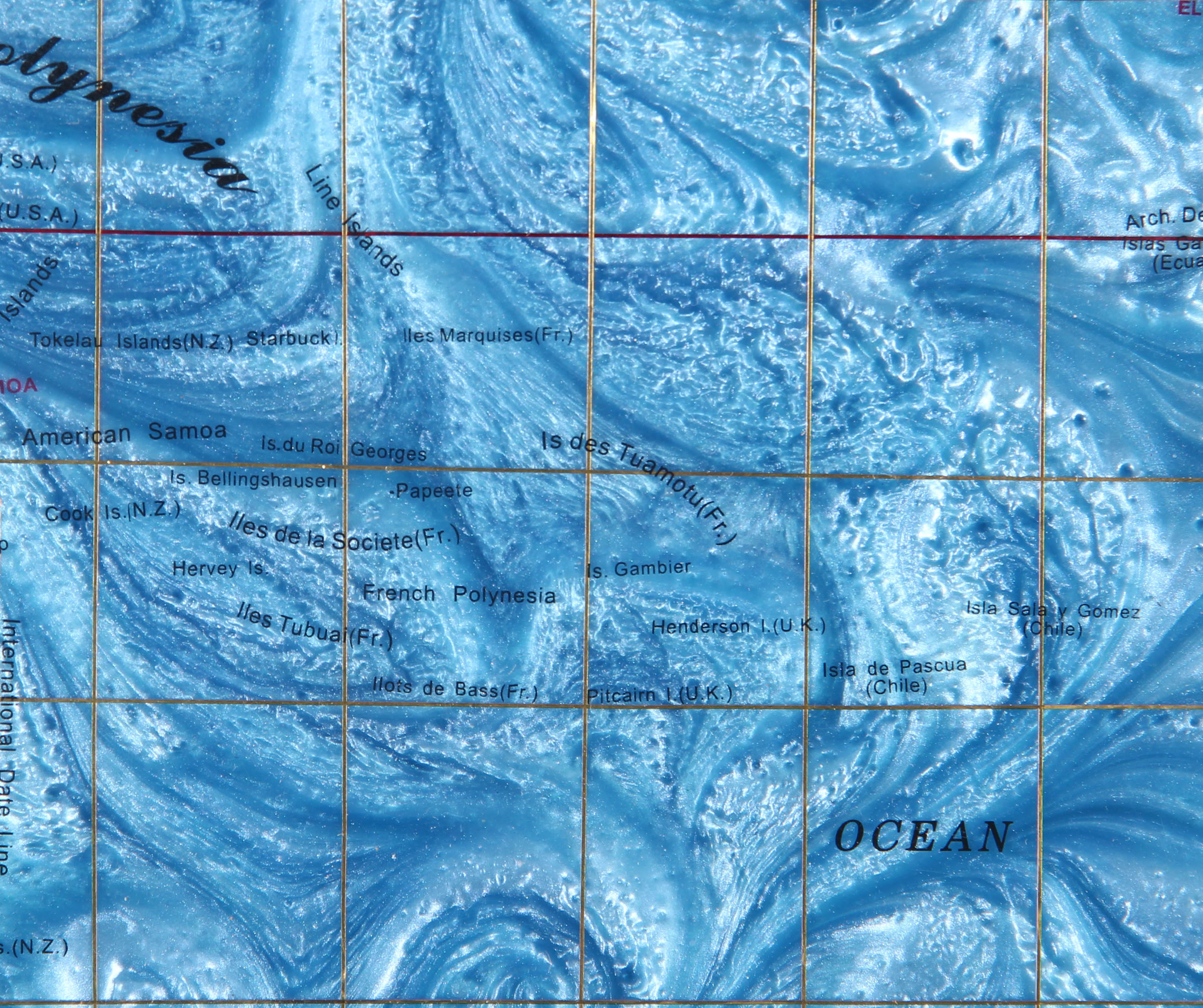 Framed Mixed Media Map of the World | EBTH