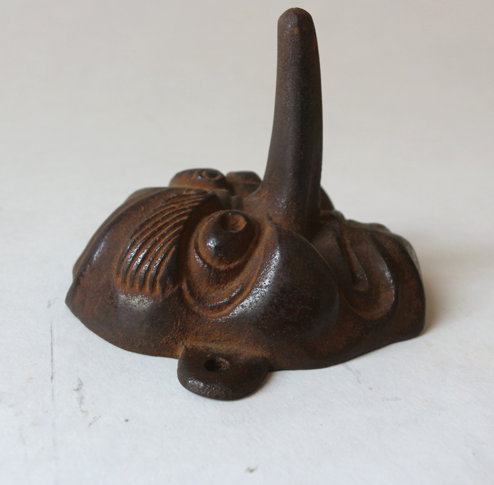 Small Japanese Cast Iron Demon Decor Mask | EBTH