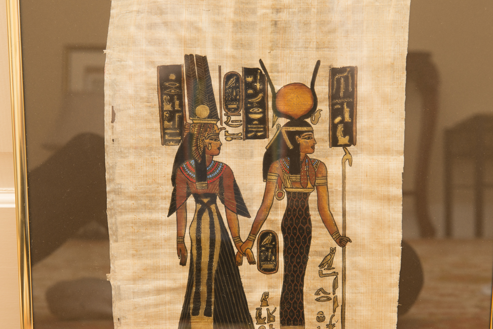 Egyptian Painting on Delta Papyrus | EBTH