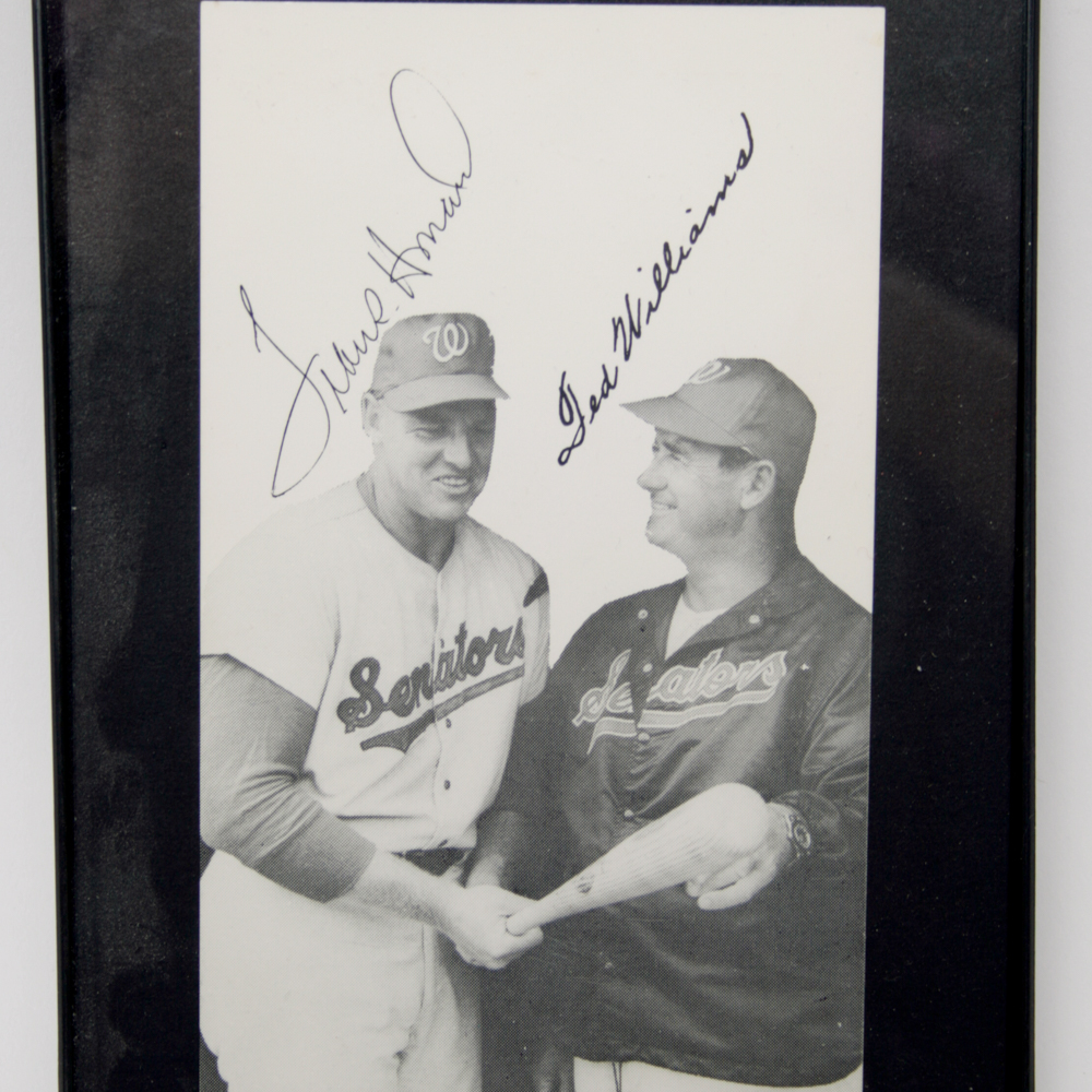 Ted Williams and Frank Howard Autographed Photo | EBTH