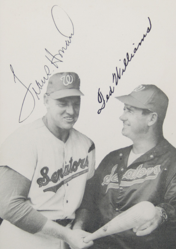 Ted Williams and Frank Howard Autographed Photo | EBTH
