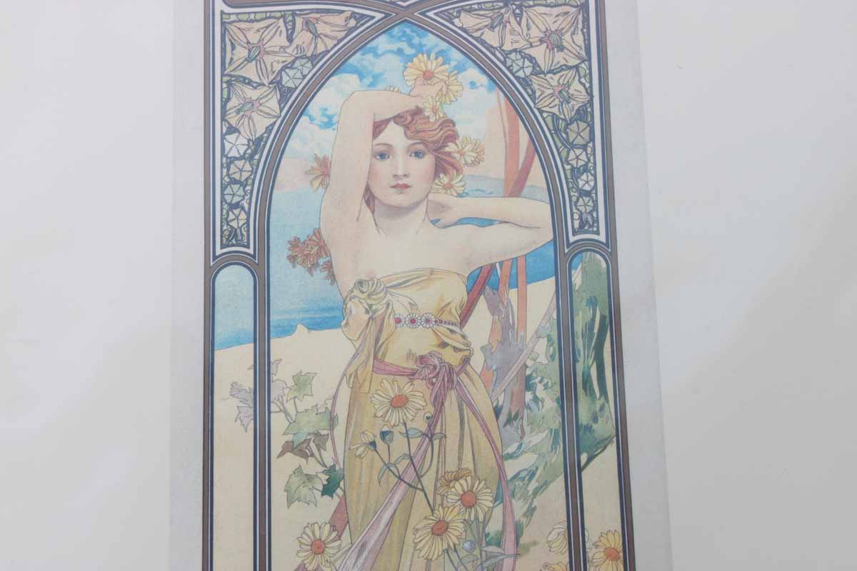 Four Alphonse Mucha Reproduction Lithograph Prints | EBTH