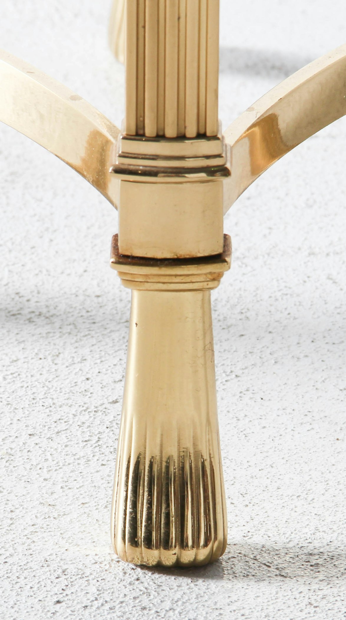 Brass Plant Stand With Glass Top Ebth