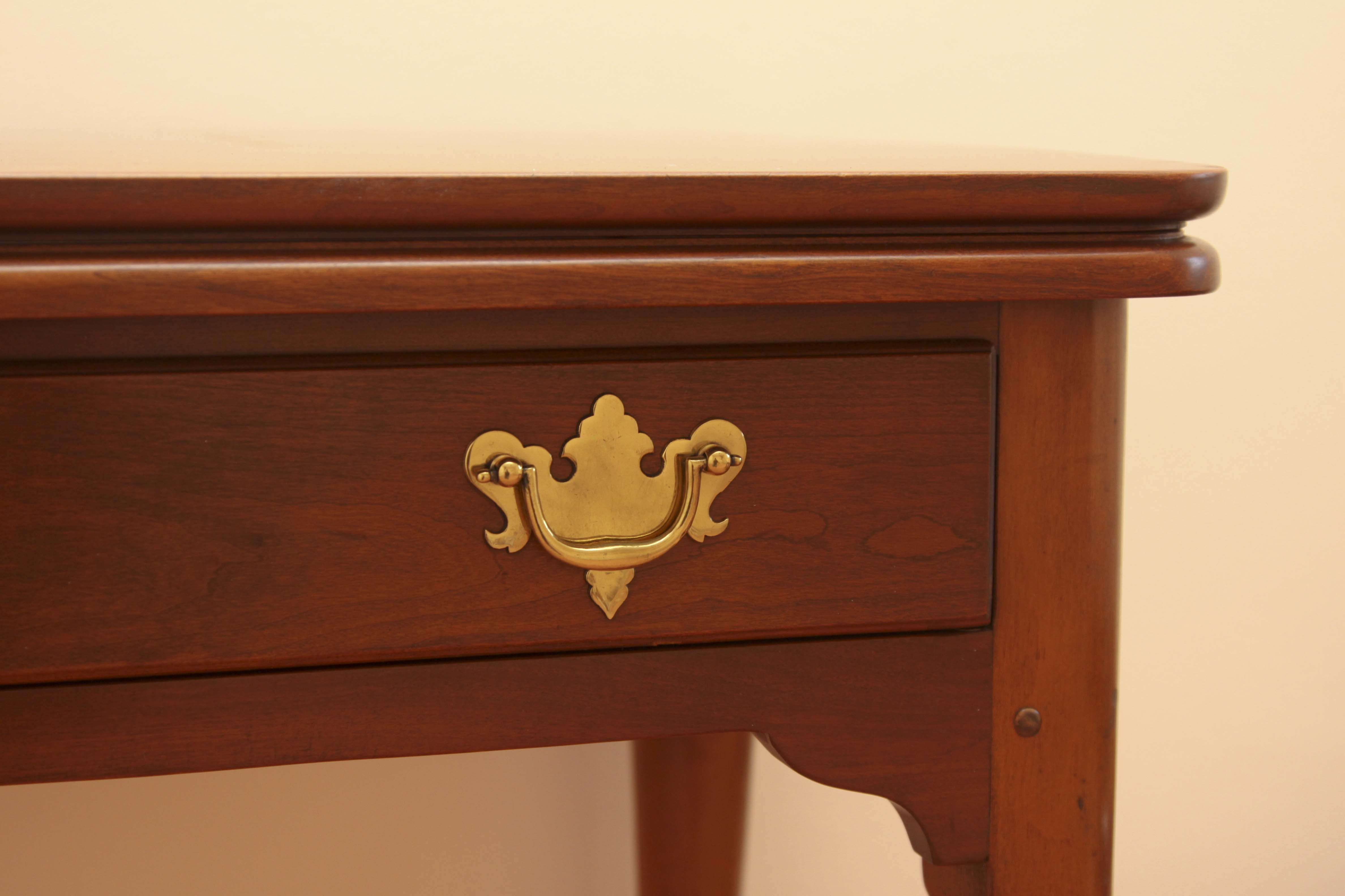 Stickley Fold-Over Top Game Table with Drawer | EBTH