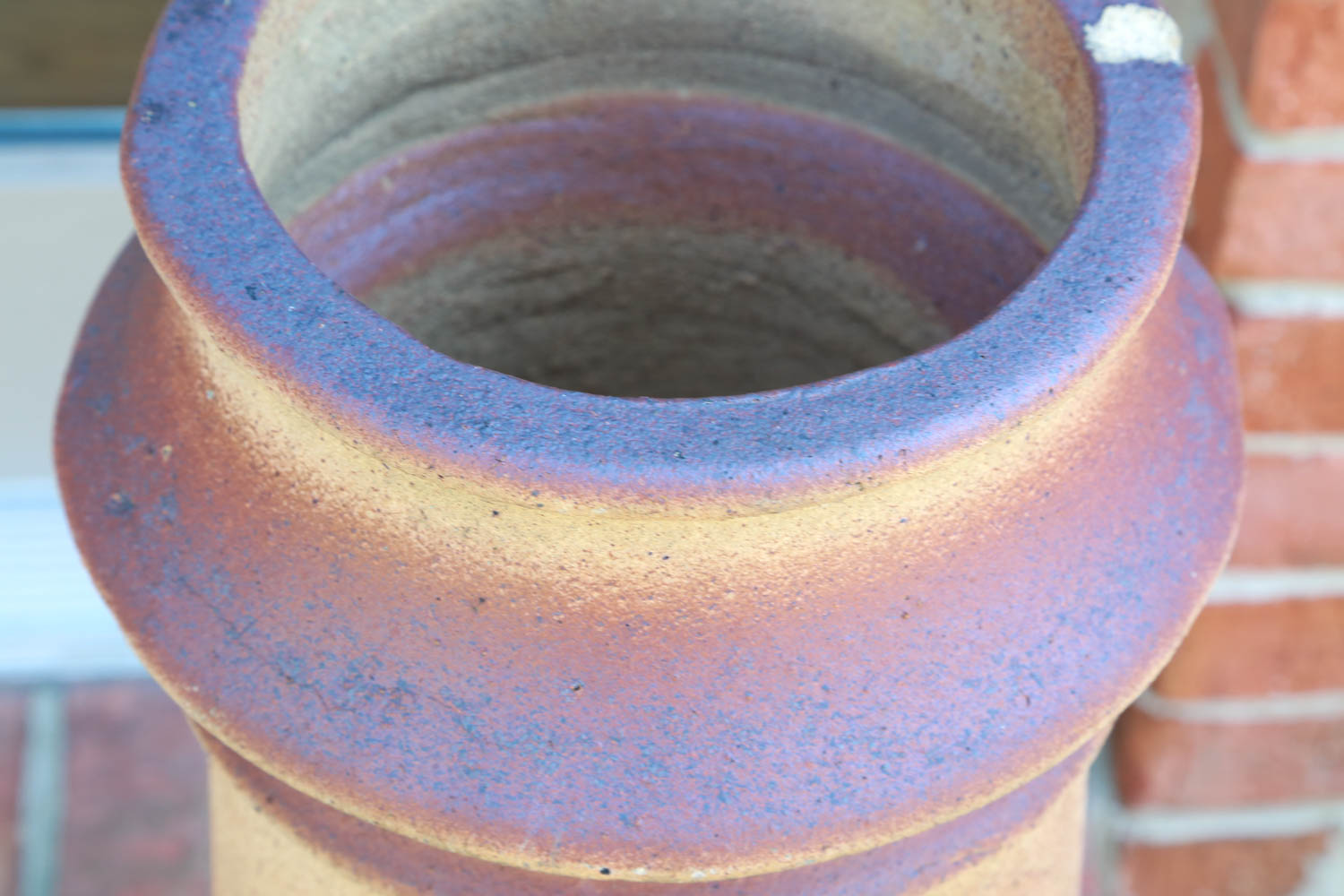 Antique Burnt Orange Earthen Chimney Chute | EBTH