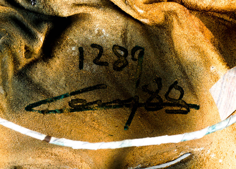 Dominique Caron Leather Art Mask Pair, Signed, Numbered, and Dated | EBTH