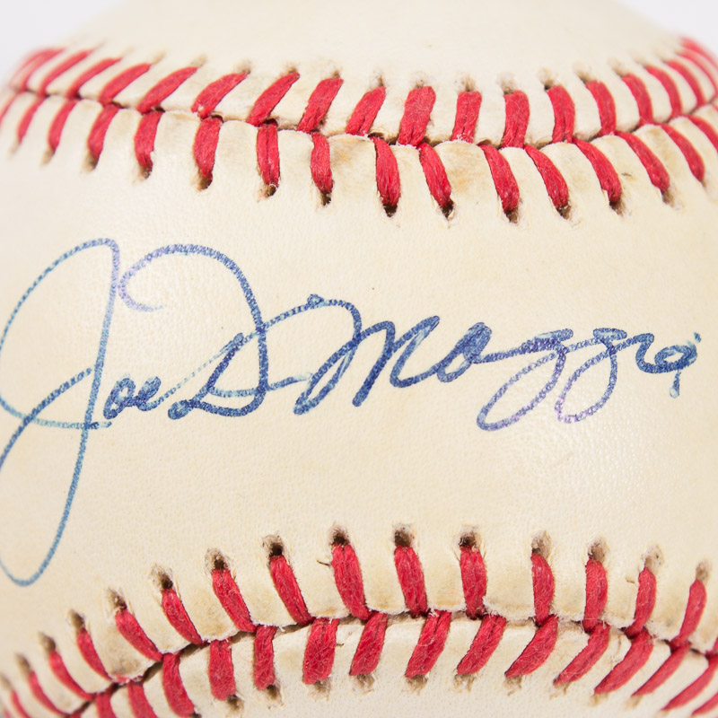 Joe DiMaggio Autographed Baseball with Stand | EBTH