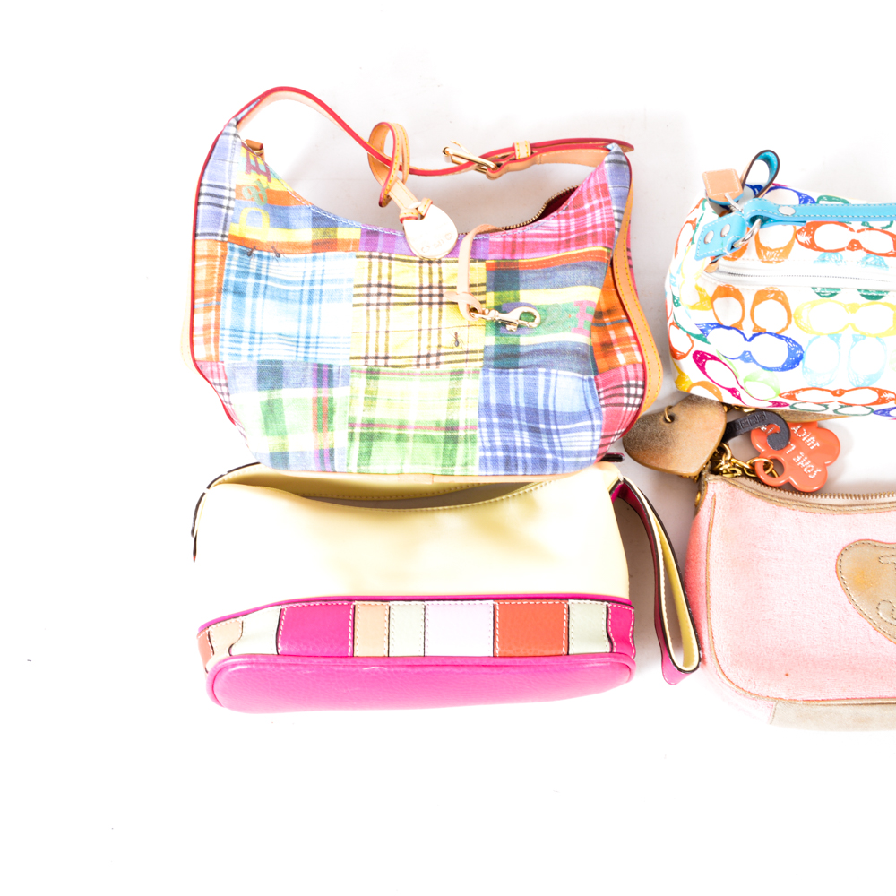 Four Colorful Designer Handbags featuring Coach and Dooney & Bourke | EBTH