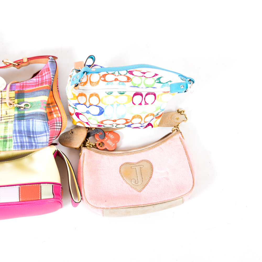 Four Colorful Designer Handbags featuring Coach and Dooney & Bourke | EBTH