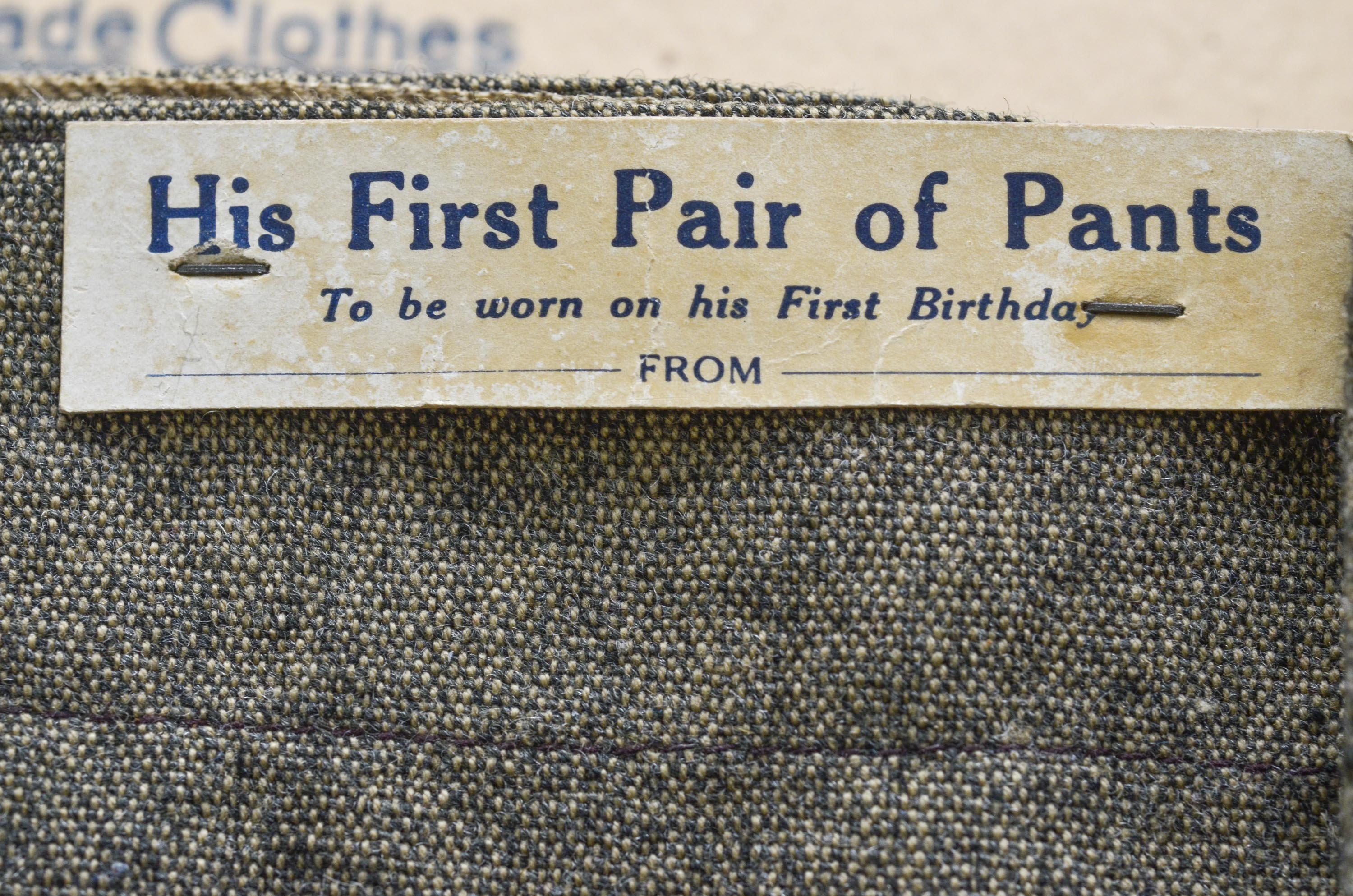 "His First Pair of Pants" in Original Box | EBTH