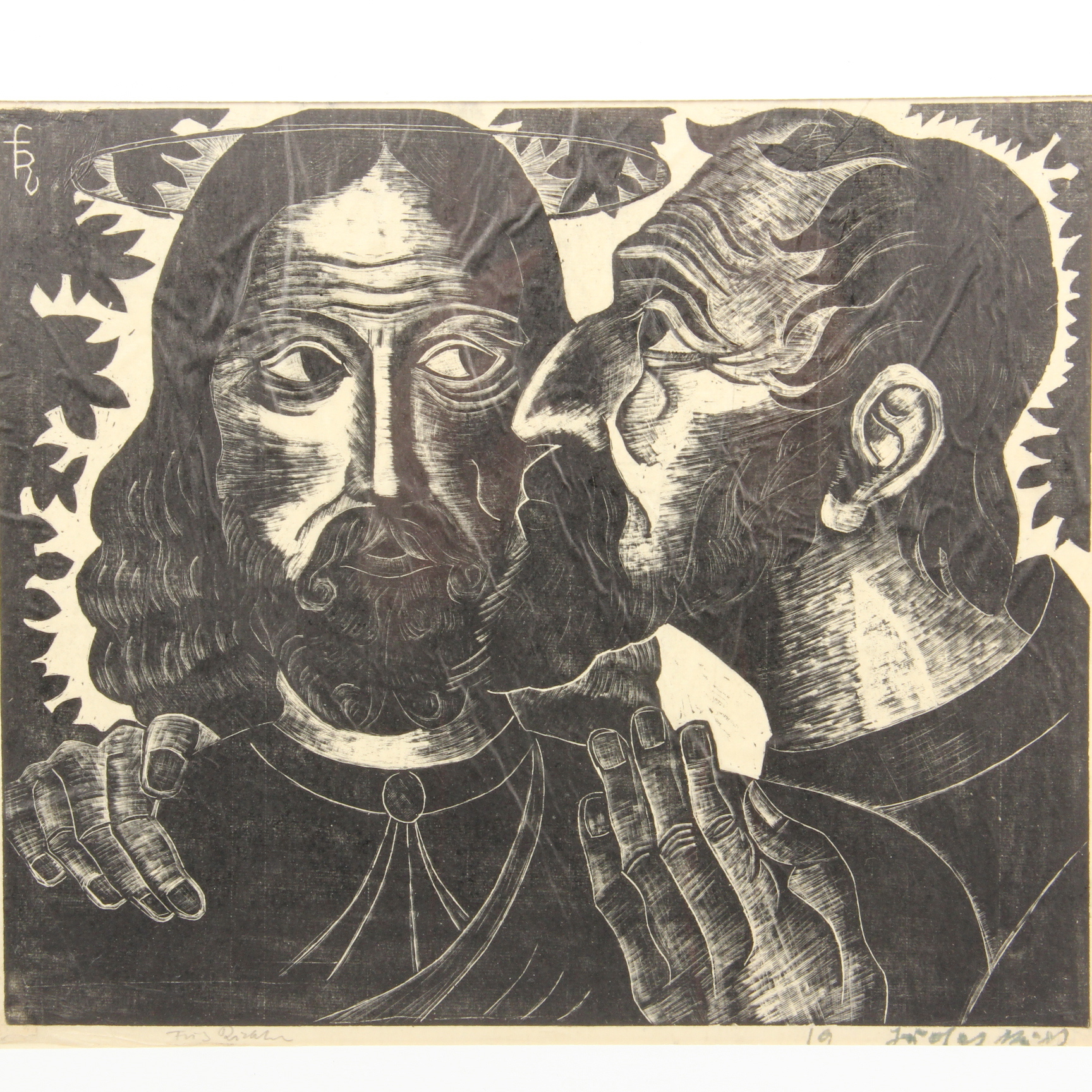 Fritz Richter Woodcut | EBTH