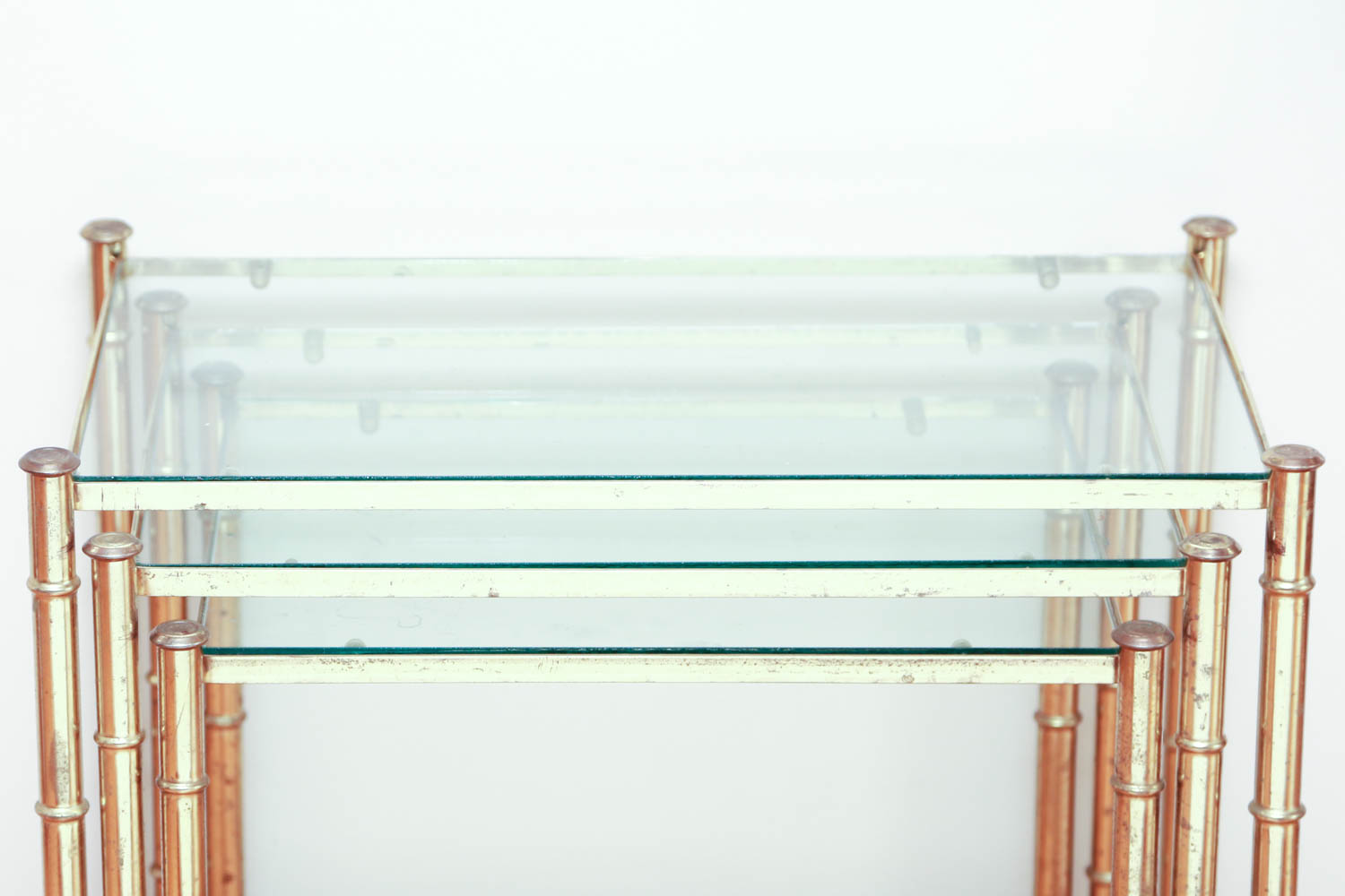 Brass and Glass Nesting Tables | EBTH