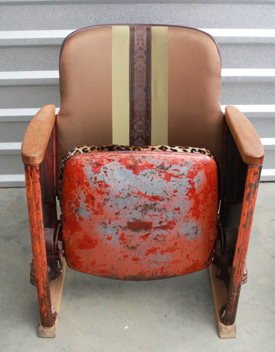Vintage Stadium Seat With Custom Reupholstery | EBTH