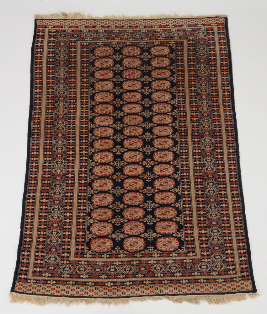 Turkmen Tekke Memling Gul Field Area Rug | EBTH
