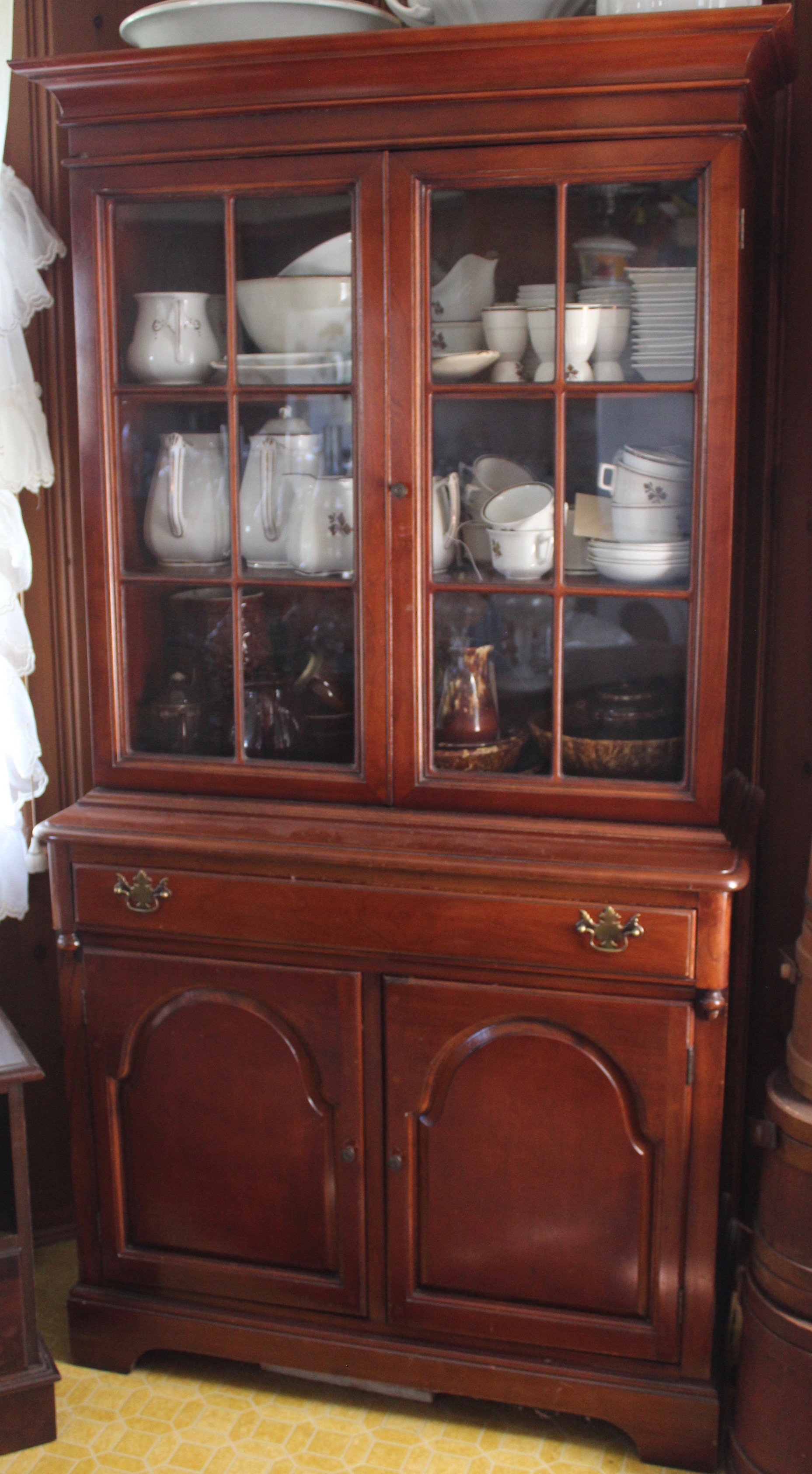 Vintage Solid Cherry Buffet Cabinet | EBTH