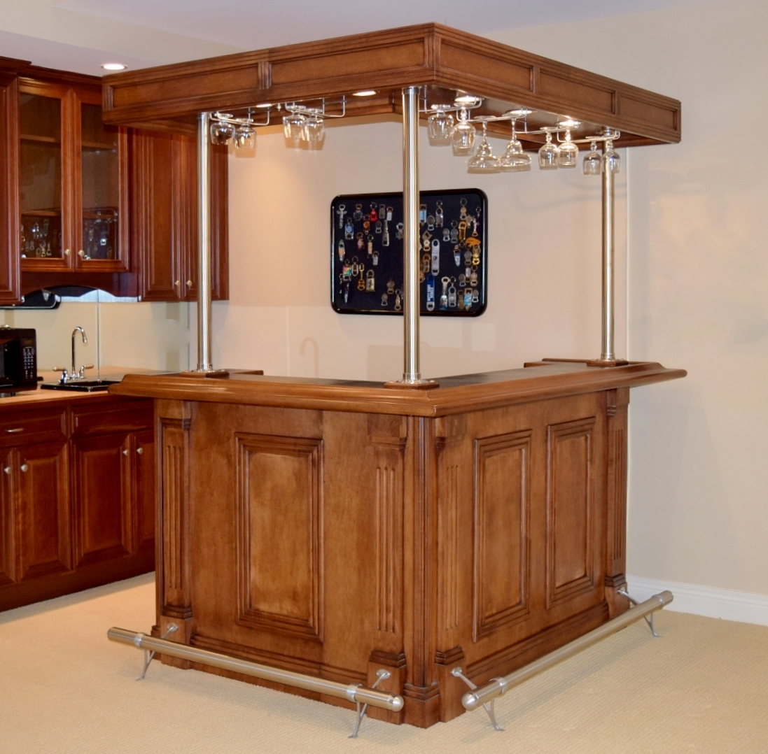 Indoor L-Shaped Bar Unit with Lighted Canopy : EBTH