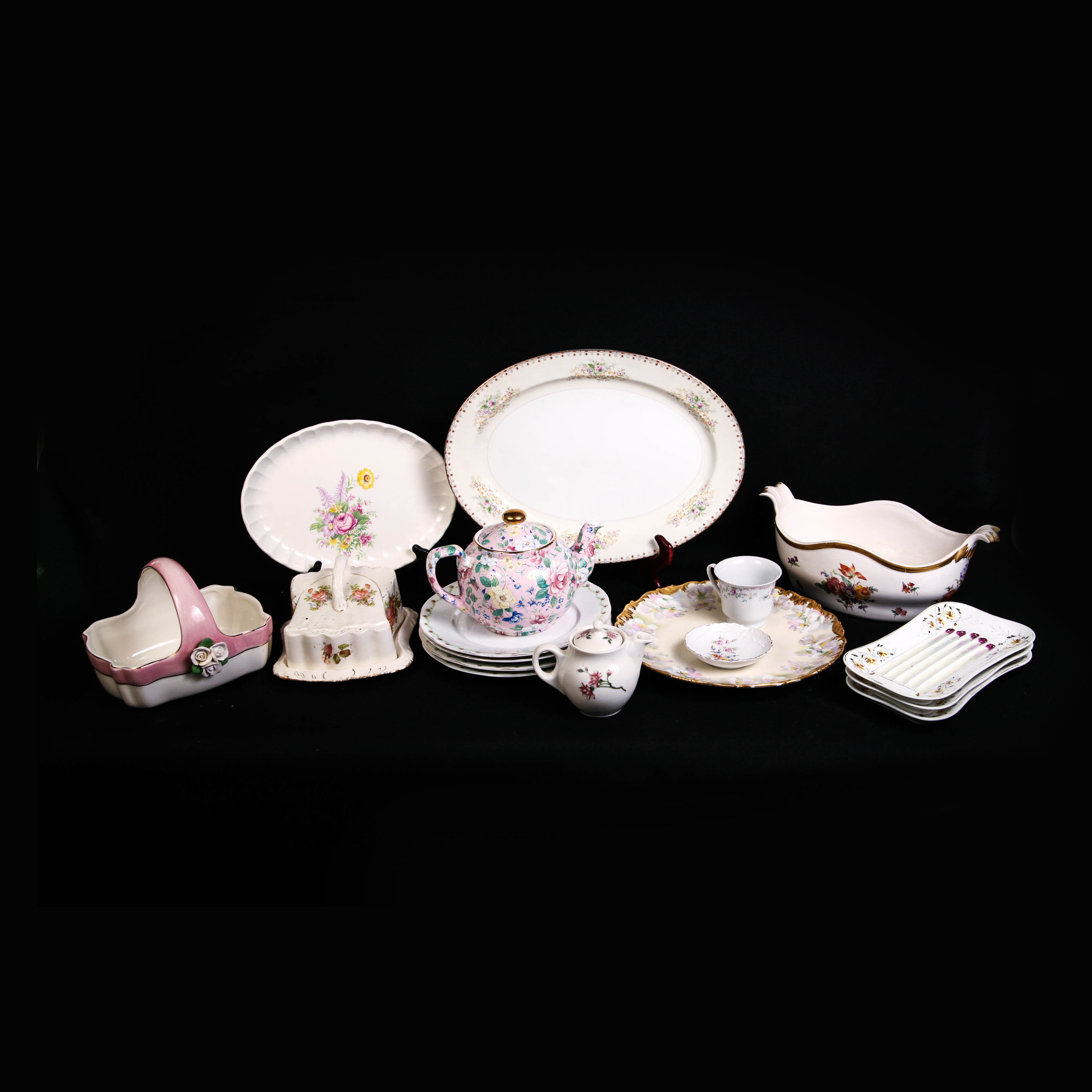 Assortment of Floral Fine China | EBTH