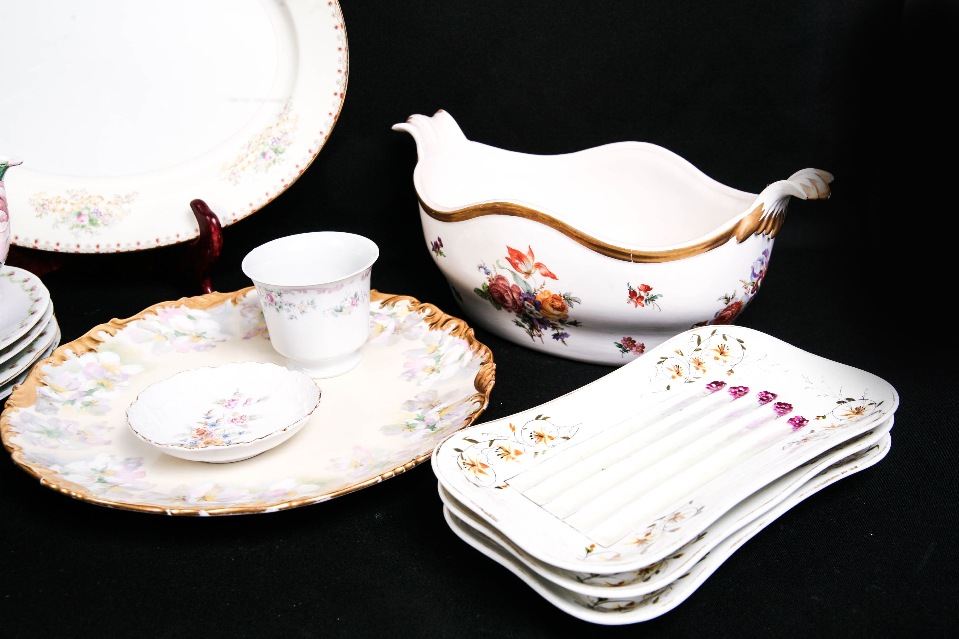 Assortment of Floral Fine China | EBTH