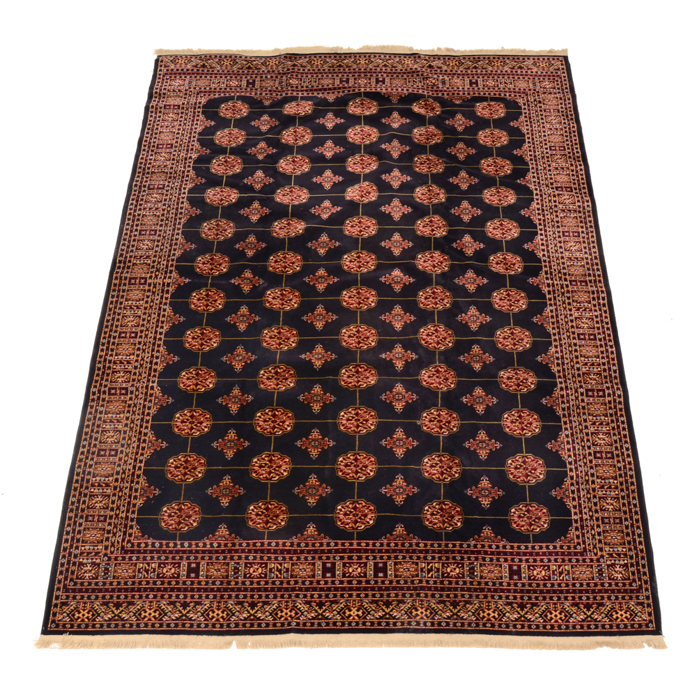 Karastan "Black Bokhara" Large Area Rug | EBTH