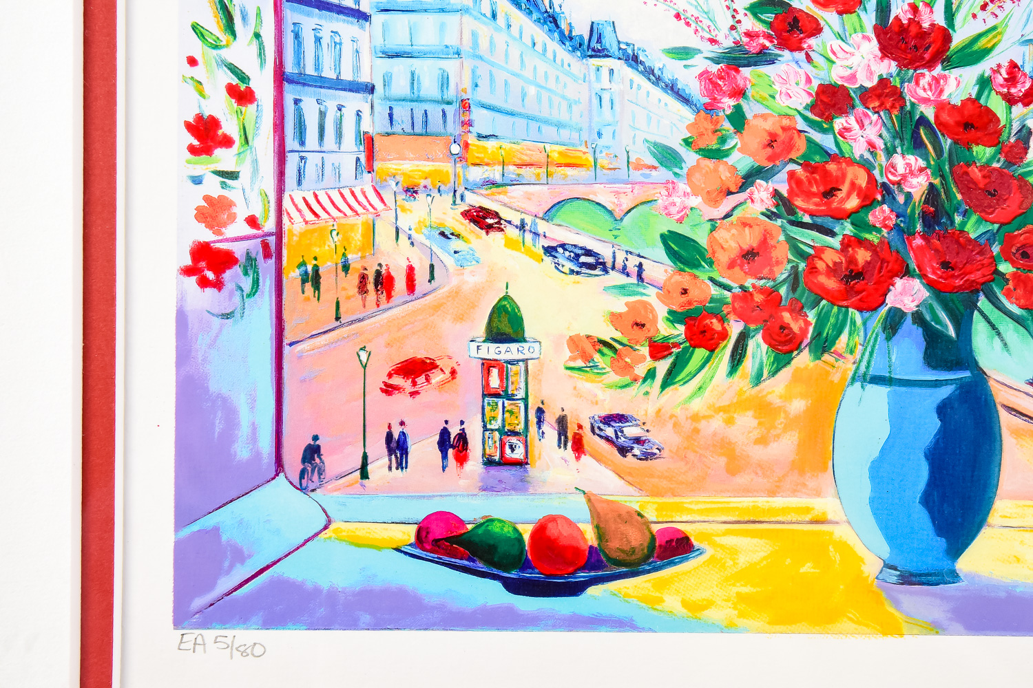 "Fenetre sur les Quais et Paris" Seriolithograph by Jean-Claude Picot 5 ...