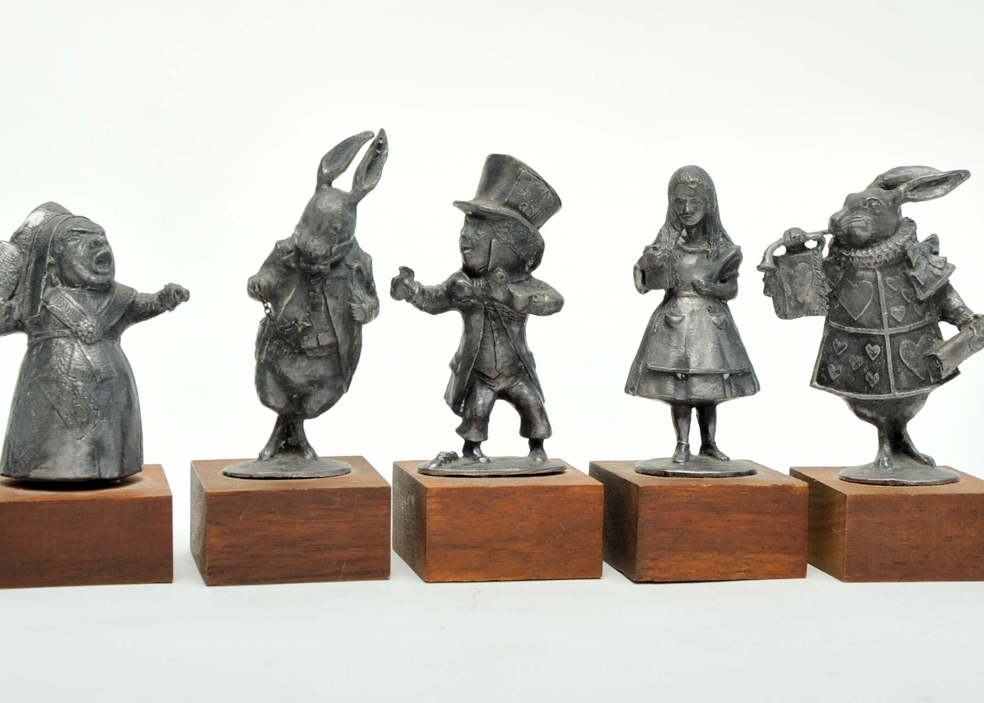 Pewter Figurines of "Alice in Wonderland" Characters | EBTH