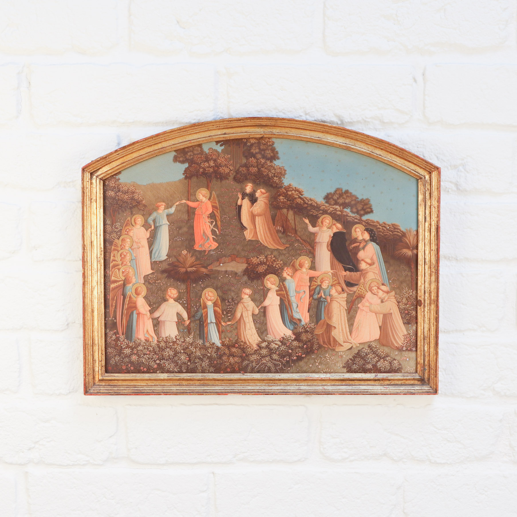 Antique Lithograph Depicting Florentine Renaissance Painting | EBTH