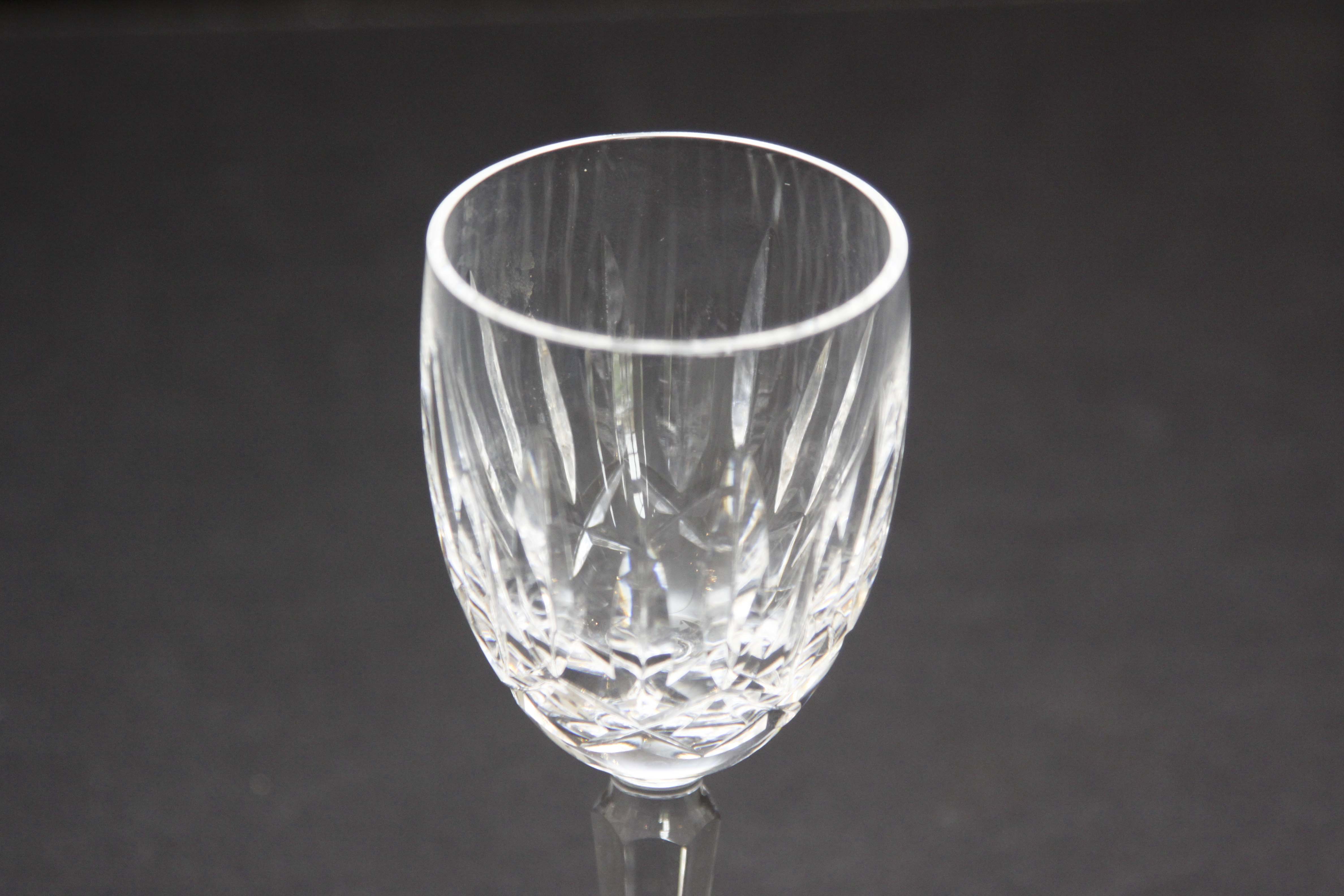 Ten Waterford Wine Glasses 'Lismore' Pattern | EBTH