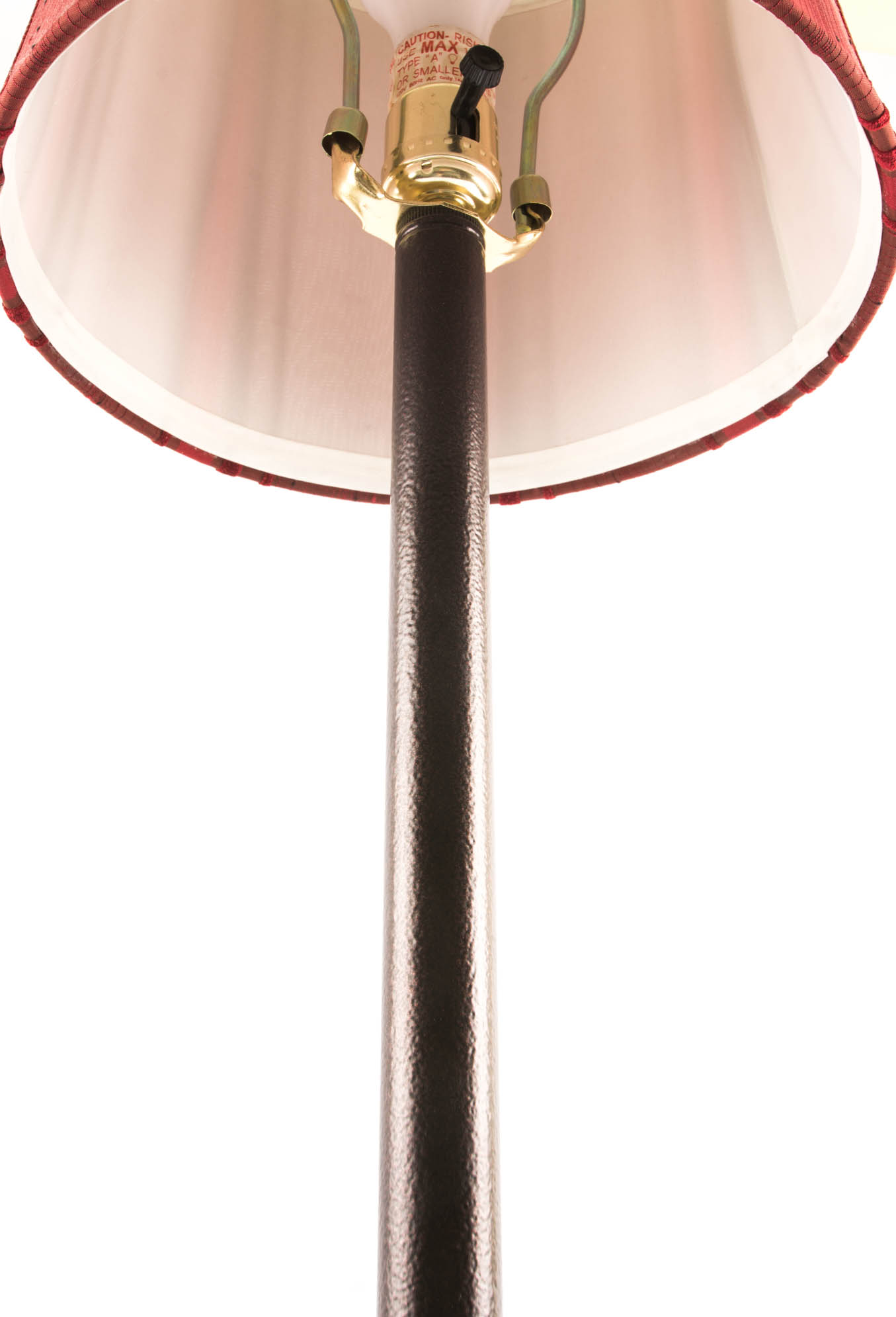 Table Lamp with Claret Shade | EBTH