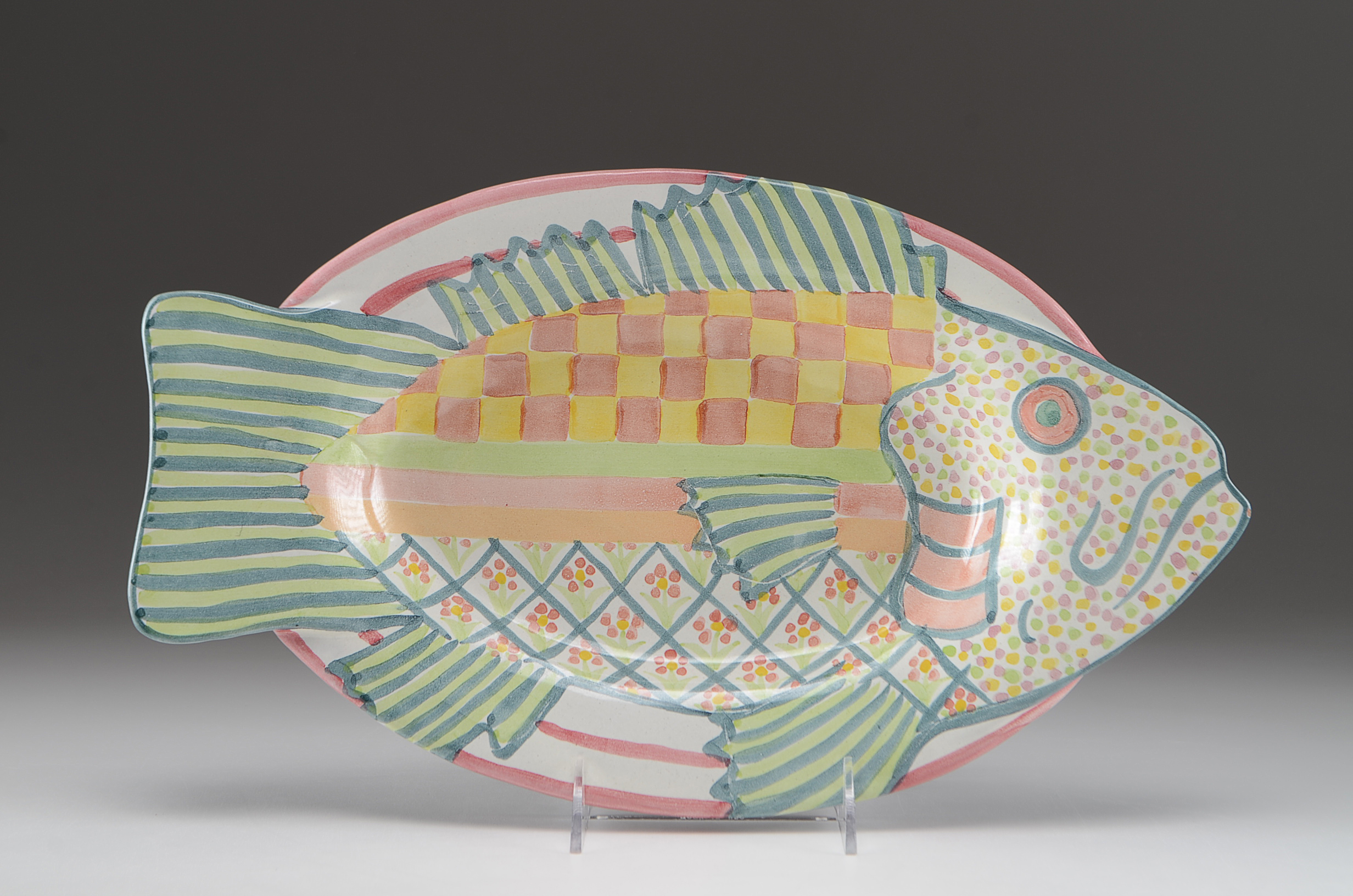 Mackenzie Childs Hand-Painted Ceramic Serving Dishes | EBTH