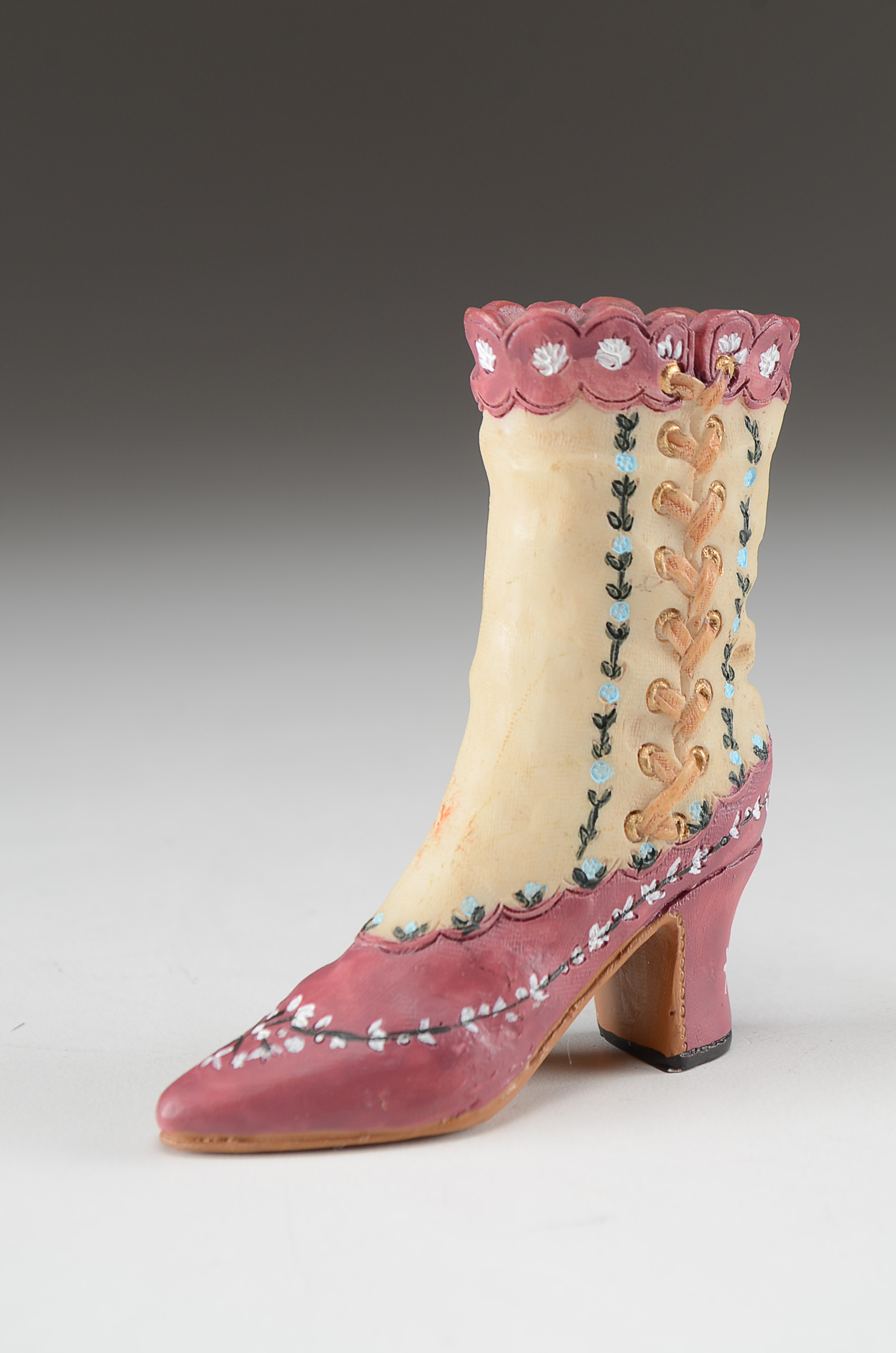 Collection of Four Miniature Resin Shoe Figurines Including Nostalgia ...