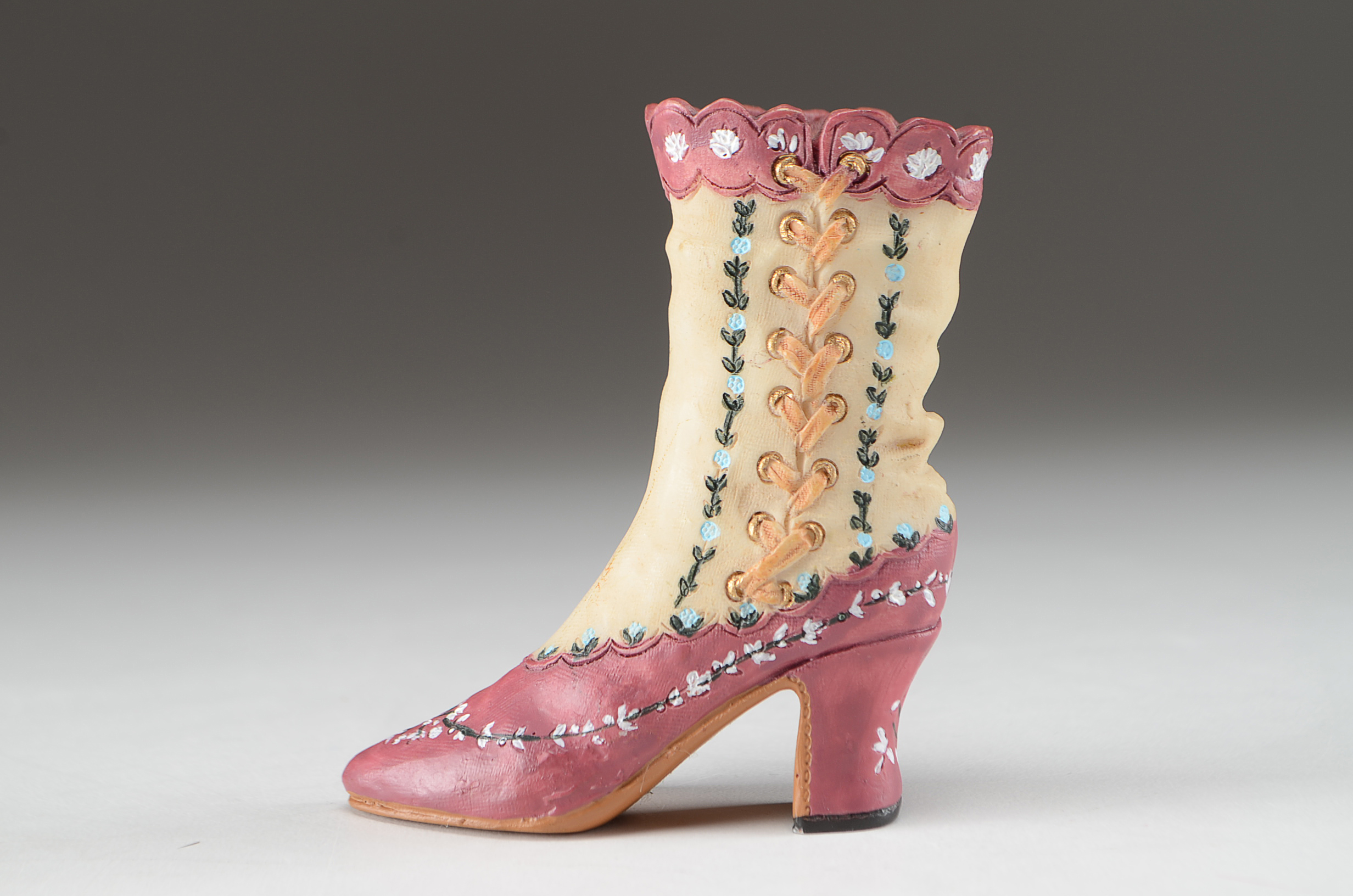 Collection of Four Miniature Resin Shoe Figurines Including Nostalgia ...