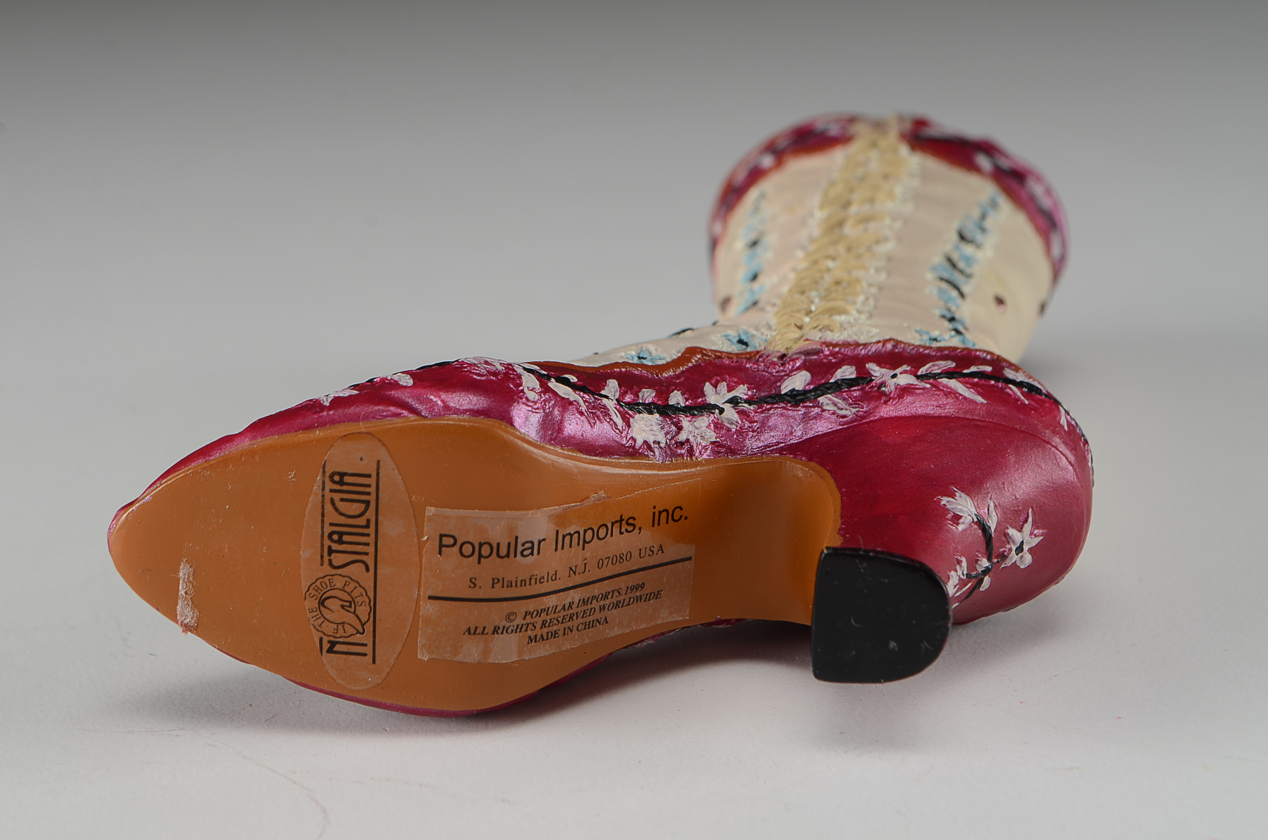 Collection of Four Miniature Resin Shoe Figurines Including Nostalgia ...