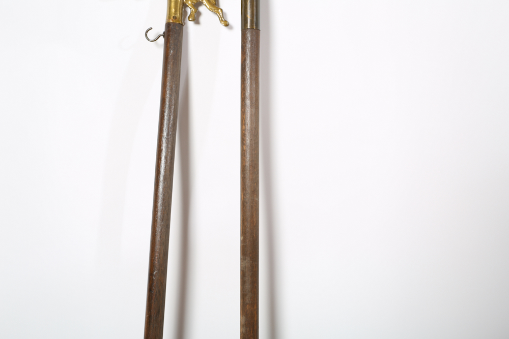 Vintage Cub Scout Flagpole with Brass Wolf Finial | EBTH
