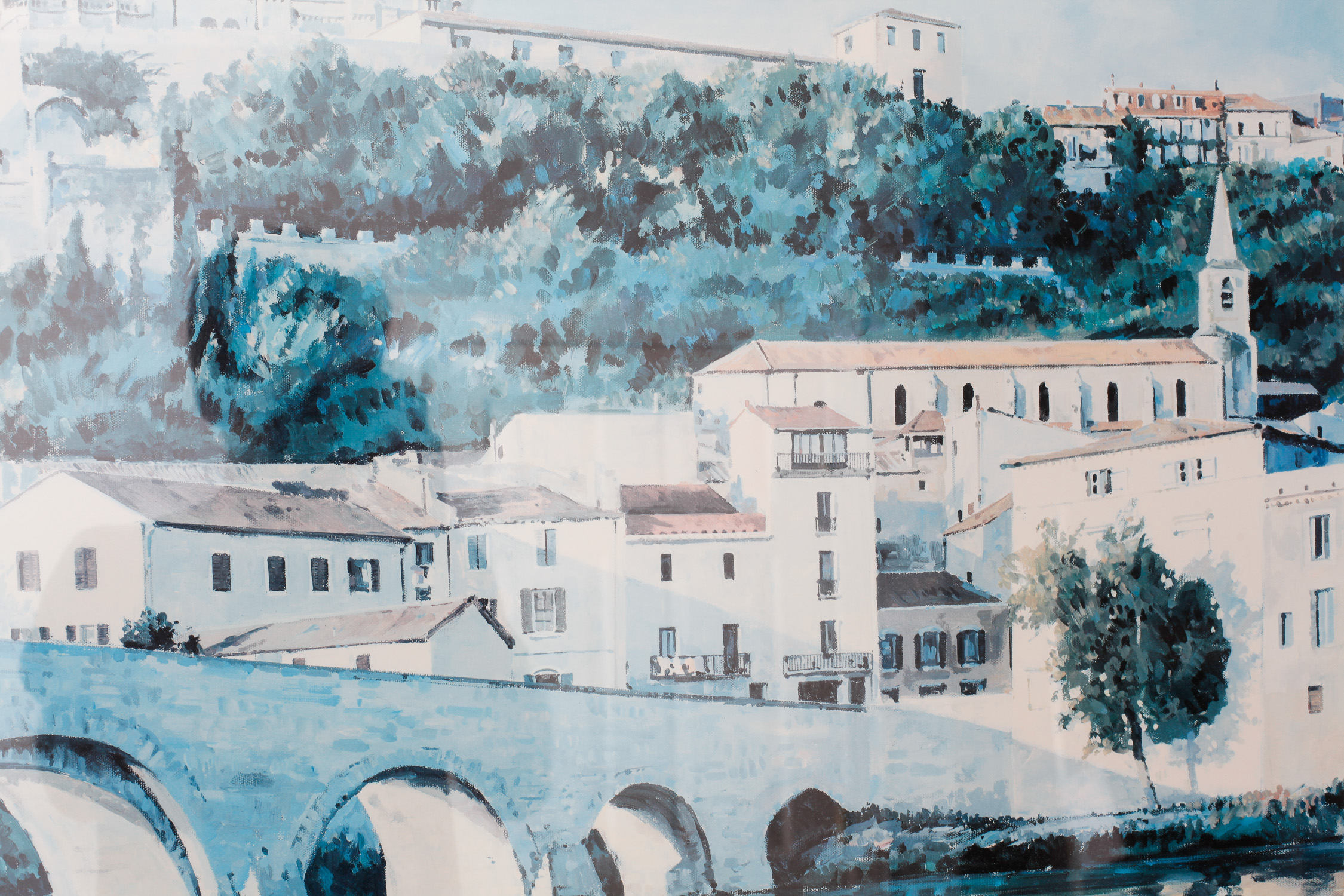 'French Reflection' Framed Watercolor Painting | EBTH