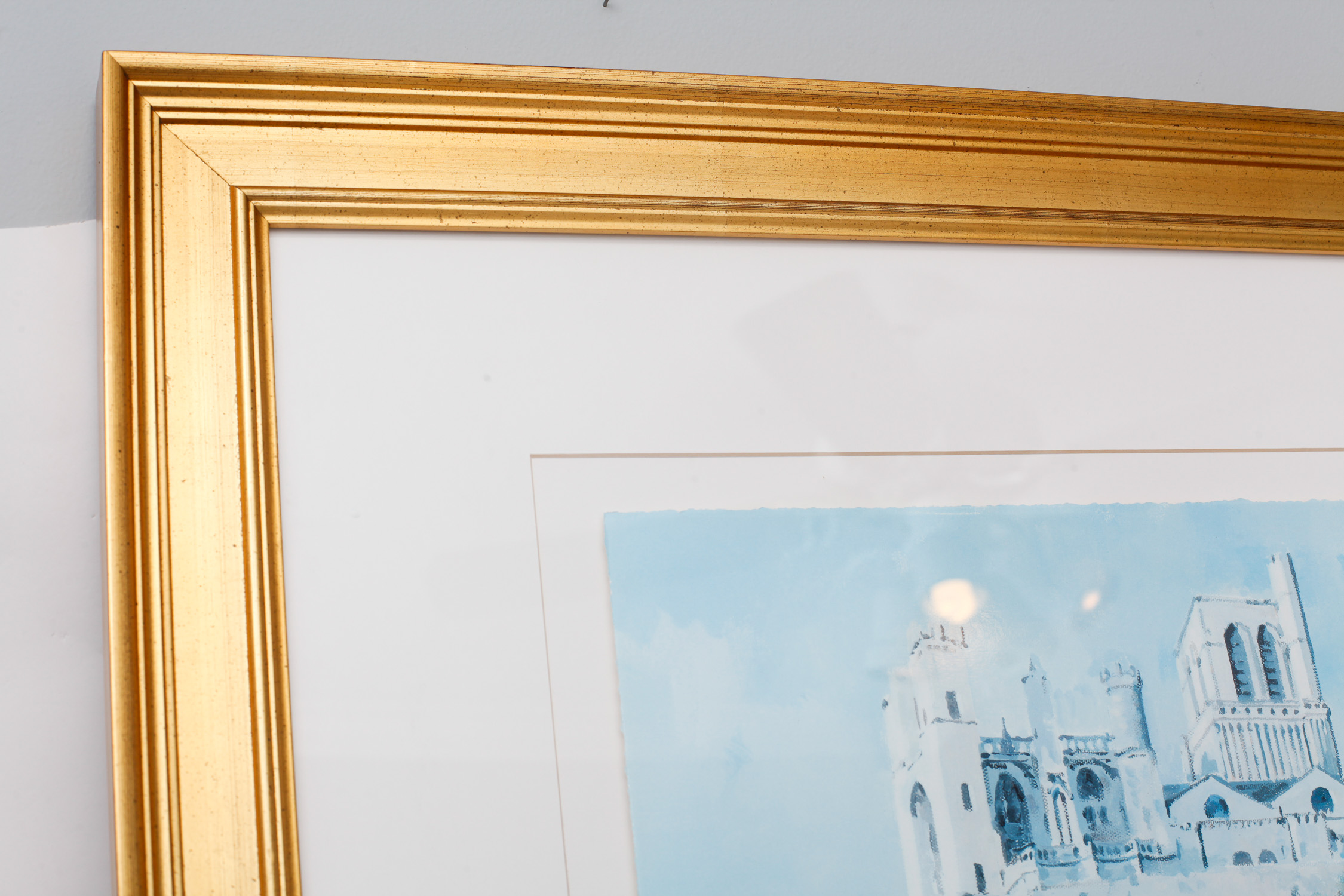 'French Reflection' Framed Watercolor Painting | EBTH