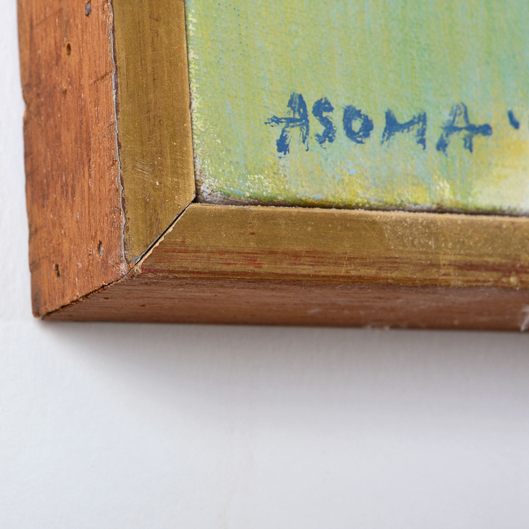 1976 Framed Original Acrylic on Canvas of "The Garden in Autumn" by ...