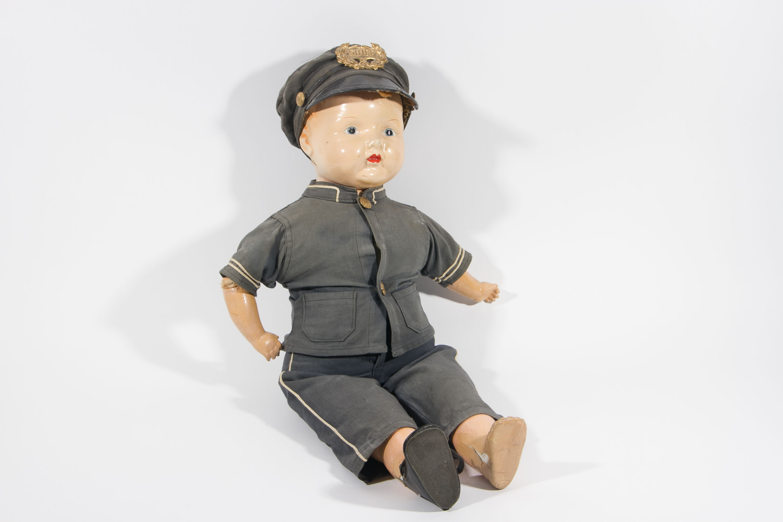 Vintage Composition Police Chief Doll | EBTH