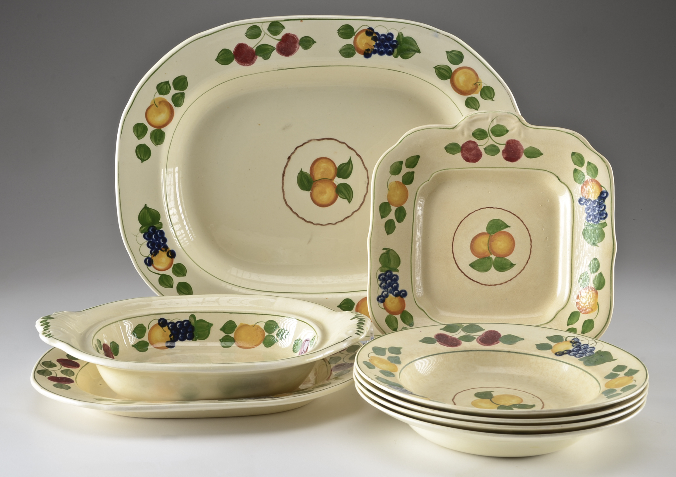 Adams "Titian Ware" Stoneware Plates and Platters | EBTH