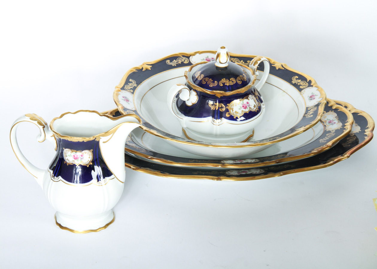 Reichenbach "Echt Kobalt" Fine China Set | EBTH