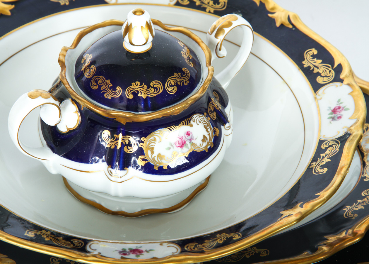 Reichenbach "Echt Kobalt" Fine China Set | EBTH