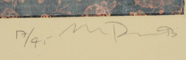 Michael David Mixed Media Etching "Miguel Series II" | EBTH