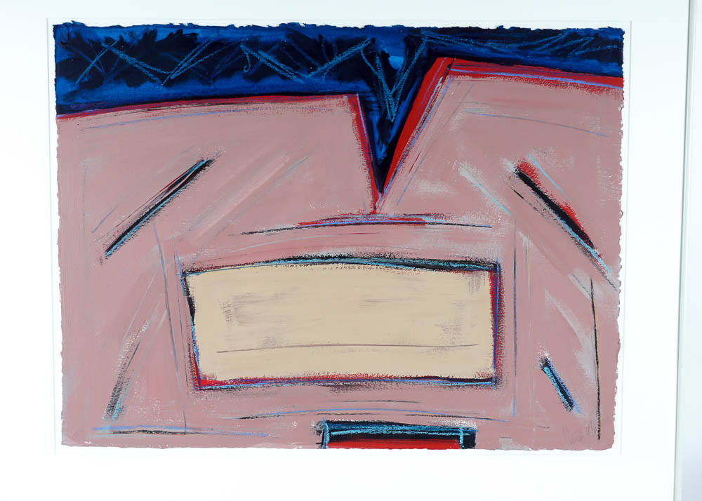 A Framed Abstract Oil Painting by Billy Hertz | EBTH