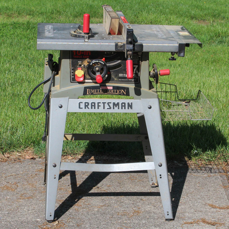 Vintage Limited Edition Craftsman 10 Table Saw EBTH vintage-limited-edition-craftsman-10-table-saw-ebth