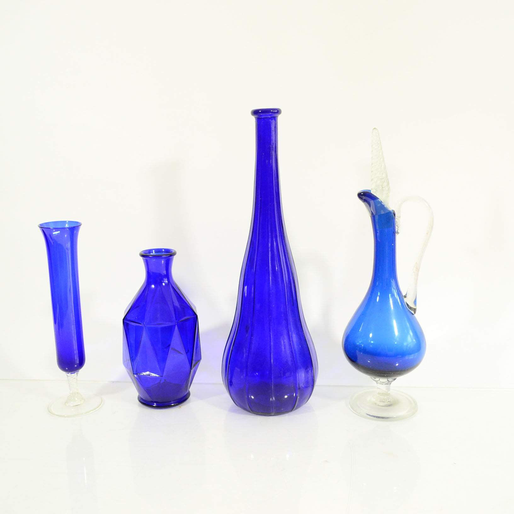 Collection Of Blue Glass Decor | EBTH