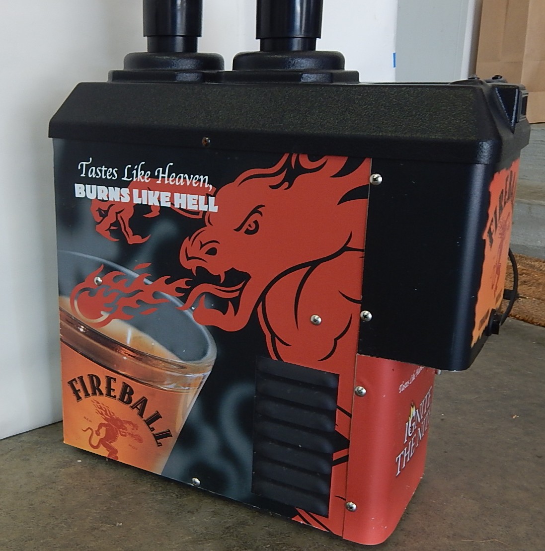 Fireball Whiskey Advertising Liquor Dispenser | EBTH