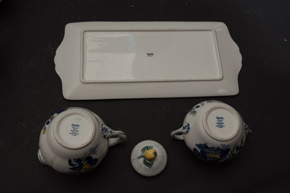 1958-1990 Spode "Blue Bird" China Set | EBTH
